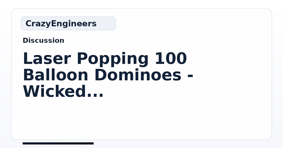 Laser Popping 100 Balloon Dominoes - Wicked Lasers S3 Krypton [World ...
